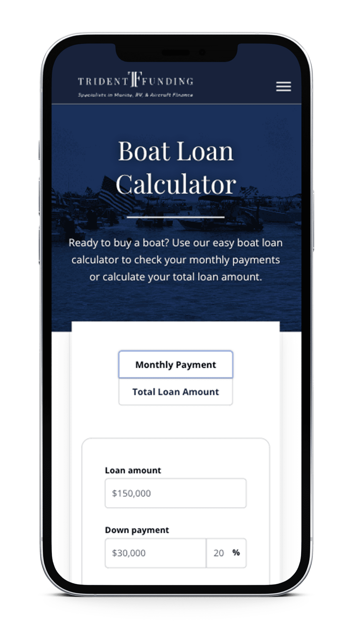 Boat & Yacht Loan Financing - Trident Funding