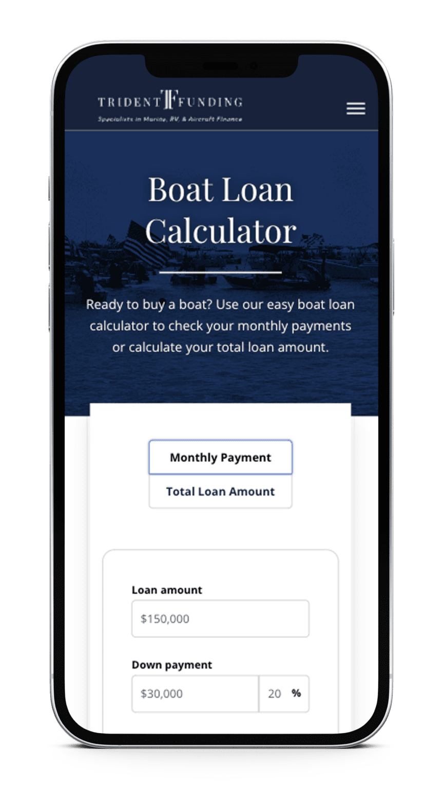 Boat & Yacht Loan Financing - Trident Funding